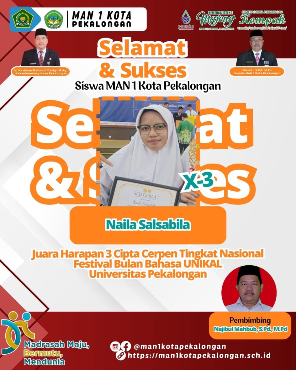 Juara Harapan 3 Lomba Cipta Cerpen Tingkat Nasional | Festival Bulan Bahasa Universitas ...