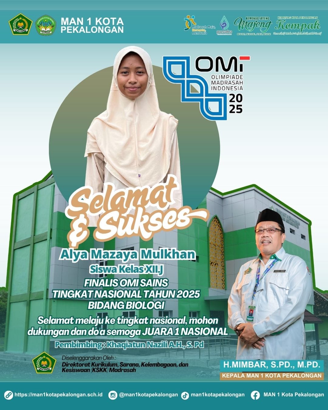Selamat! Alya Mazaya Mulkhan Raih Predikat Peserta Terbaik Provinsi ...